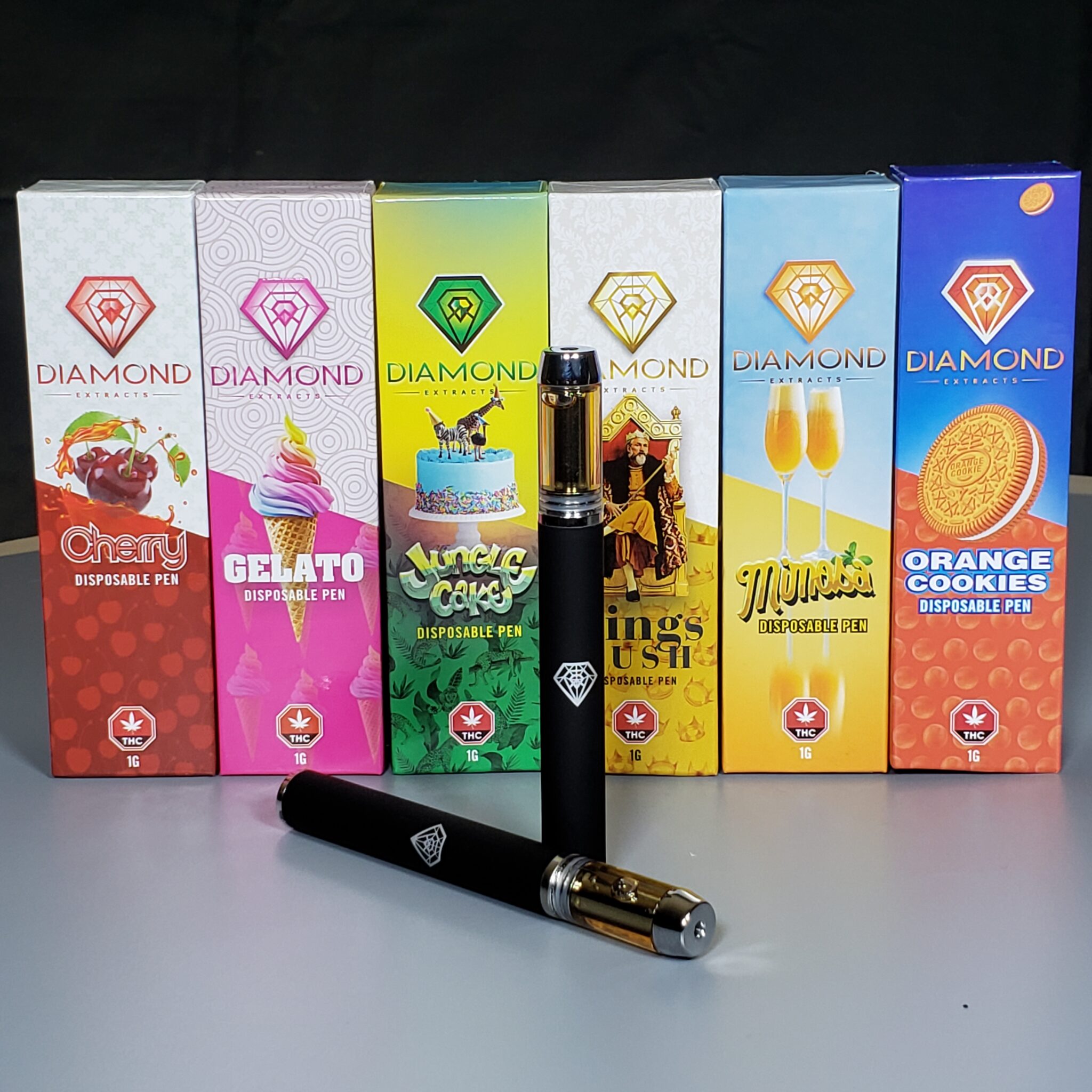 Buy Disposable THC Vape Pen - Diamond Extracts - 6 Flavours • Fraser Bud